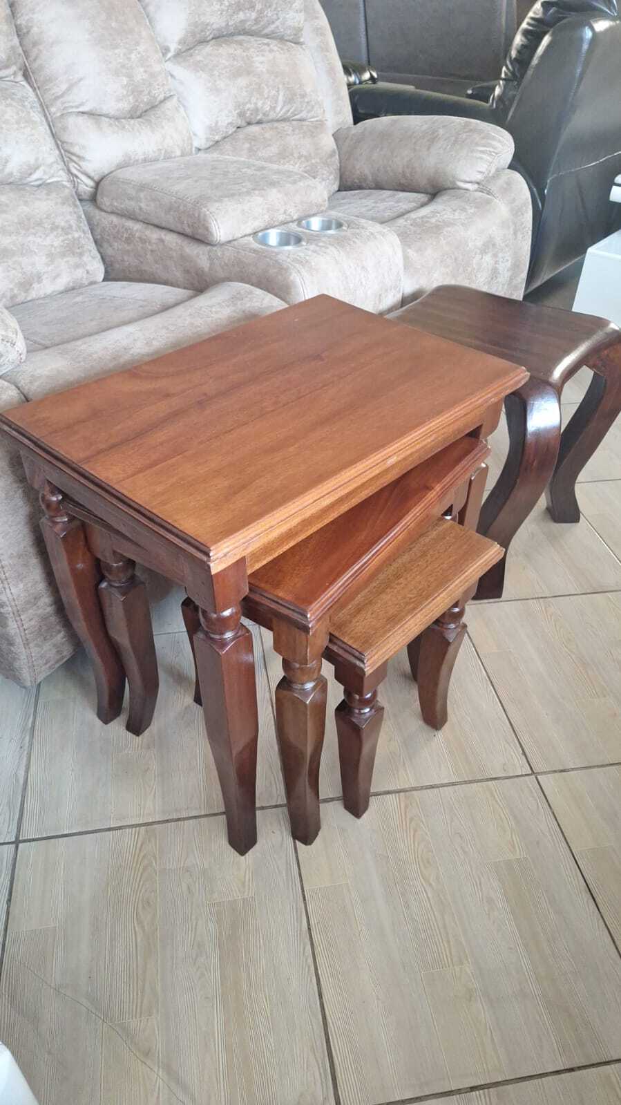 Elegant Mahogany Nest coffee Tables – Sheine Furniture Ltd.