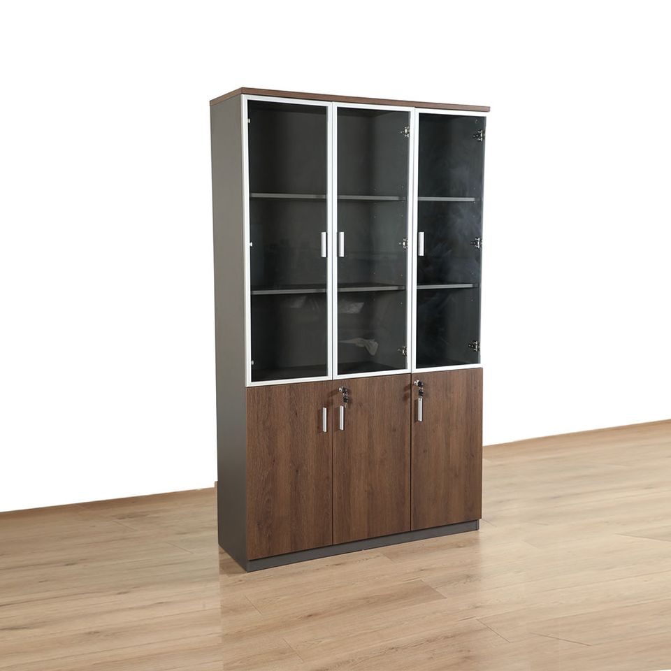 Office Wooden Filing Cabinet – 3 Door – Sheine Furniture Ltd.