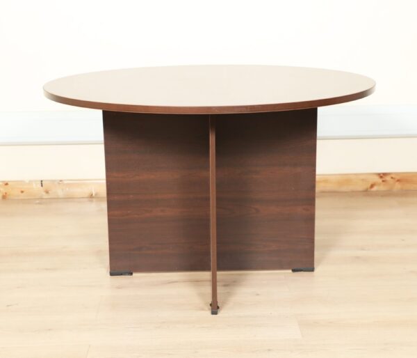 Round Conference Table – Wallnut - Sheine Furniture